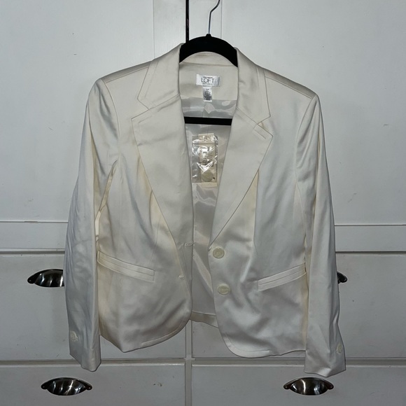 LOFT | Jackets & Coats | New White Loft Suit Jacket | Poshmark